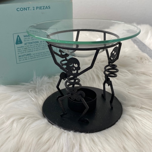 PartyLite | Accents | Partylite Aroma Melt Wax Warmer Bones Skeleton ...